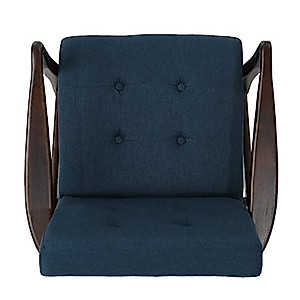 Christopher Knight Home Brayden Fabric Club Chair, Navy Blue