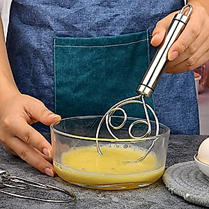 Stainless Steel Flour Coil Stirrer Beater Durable and Easy Cleaning Tool for Whisking Beating & Stirring Egg