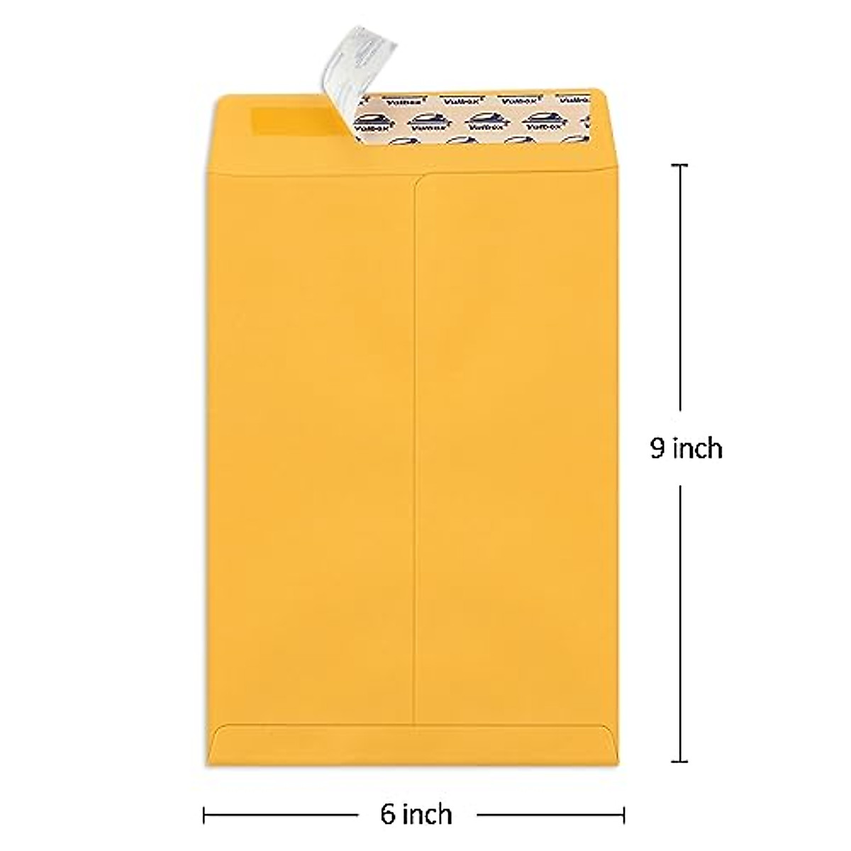 ValBox 6x9 Self Seal Catalog Security Envelopes 250 Count Small Brown Kraft Envelopes for Mailing, Storage and Organizing