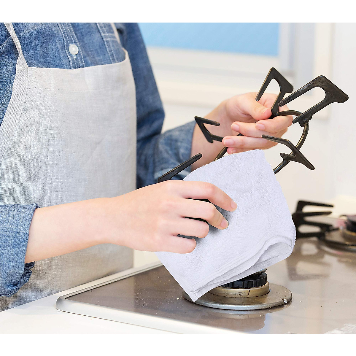 Utopia Towels Kitchen Bar Mops Towels, Pack of 12 Towels - 16 x 19 Inches, 100% Cotton Super Absorbent White Bar Towels, Multi-Purpose Cleaning Towels for Home and Kitchen Bars