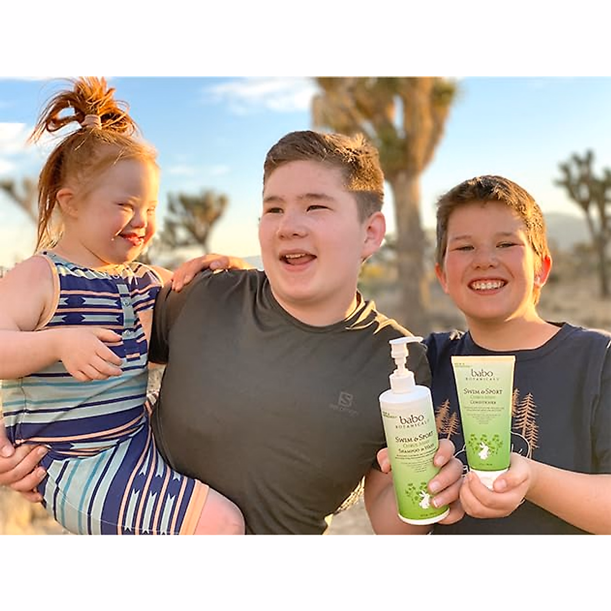 Babo Botanicals Swim & Sport Citrus Mint & Passion Fruit Clarifying Shampoo & Body Wash - 16 Fl Oz