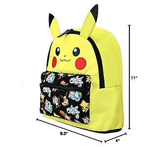 Pokemon's Pikachu Adorable Mini Backpack with 3d Ears