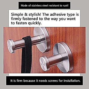 Robe Towel Hook,Stainless Steel Modern Coat Hook, Utility Shower Towel Hanger for Bathroom Kitchen Home Storage, Bath Towel Hooks, Coat Hanger - 3 Pack