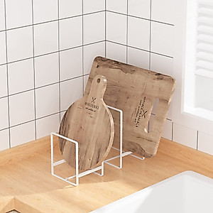 Hikinlichi 2 Pack Large Plate Holders Organizers Upright Cabinet Dish Drying Racks Metal Plate Dish Organizers Racks Stands for Countertop and Cupboard 7.87in. x 6.29in. x 4.52in. Black