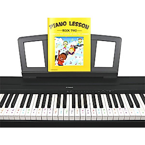 Piano Lessons Book 2: A Complete guide for Kids and Beginners; Color Coded Staff Notes; Designed and Printed in USA