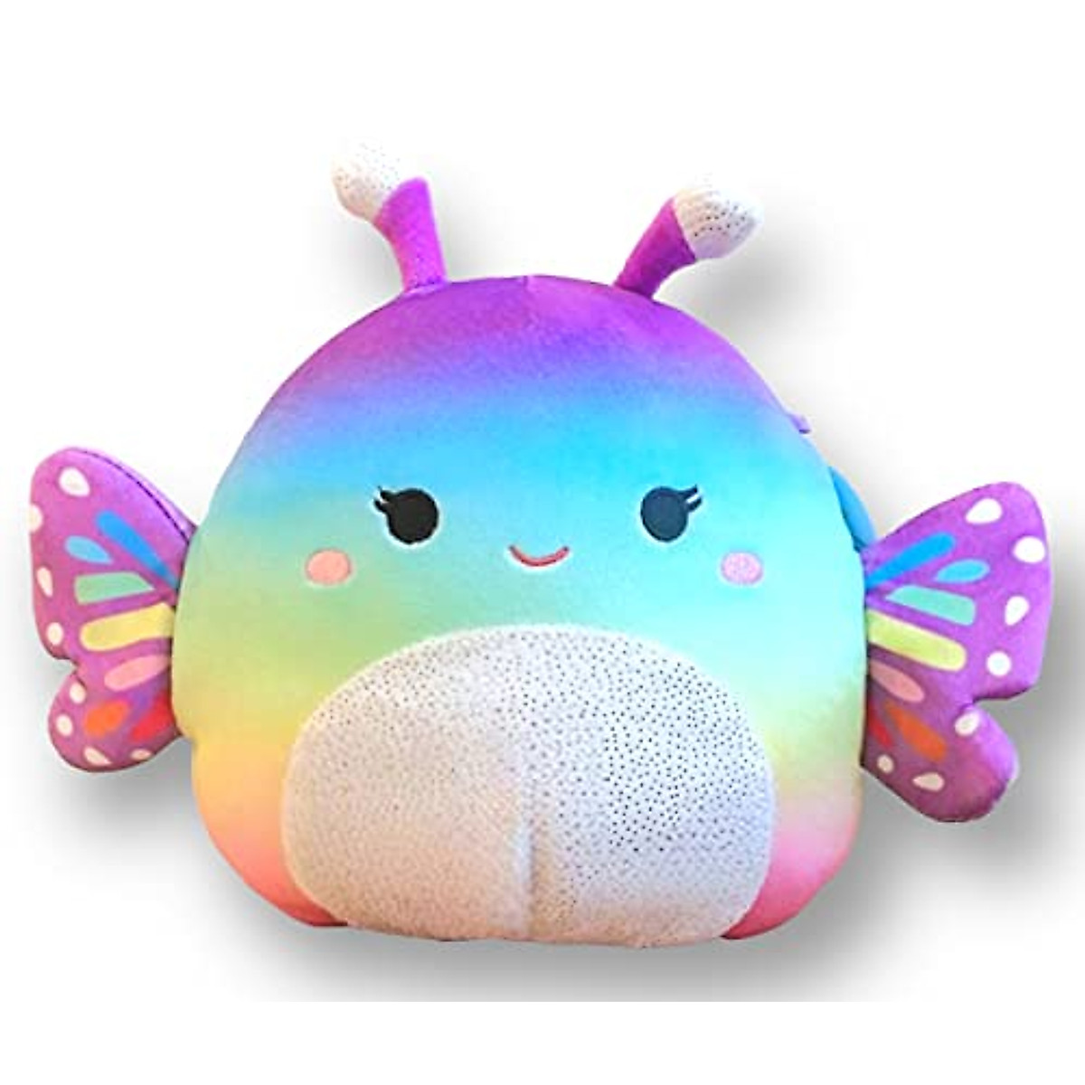 Squishmallows Official Kellytoy Estephania Rainbow Tie-Dye Butterfly 8 Inch Plush - Join This Sweet Insect and her Squad