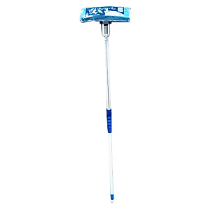 Miller's Creek MLE619315 Butterfly Mop, 9.88" x 1.13" Sponge Head, 47" x 0.88" Handle, Squeeze-Action, color may vary