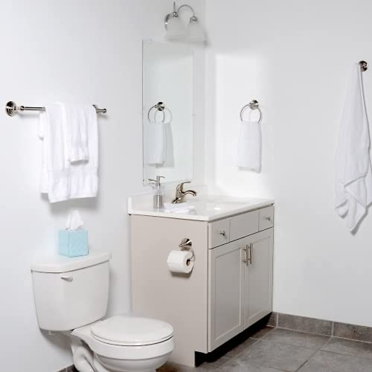 South Main Hardware Elm Collection Robe Hook, Satin Nickel