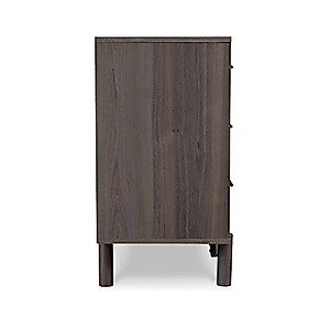 Signature Design by Ashley Brymont Mid-Century Modern 6 Drawer Dresser, Dark Gray