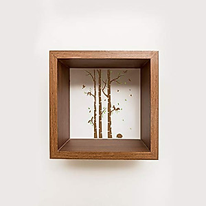 Tree Branches Stencils Painting on Wood, 2 Pcs Family Tree Reusable Templates for Canvas Paper Art Journaling Mixed Media DIY Scrapbooking A4 Size 8.3"x11.7"