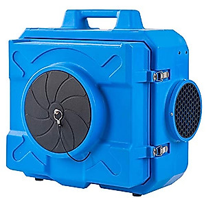 MOUNTO HEPA500 Commercial 500cfm Air Purifier Hepa Air Scrubber Negative Air Machine Roto-Molded (Blue)