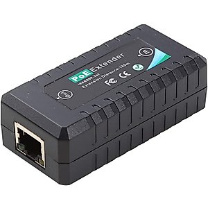 UHPPOTE 1-Port 10/100M PoE Extender IEEE802.3af for Ethernet Security Systems IP Camera