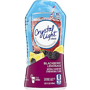 Crystal Light Sugar-Free Zero Calorie Liquid Water Enhancer - Blackberry Lemonade Water Flavor Drink Mix (1.62 fl oz Bottle)