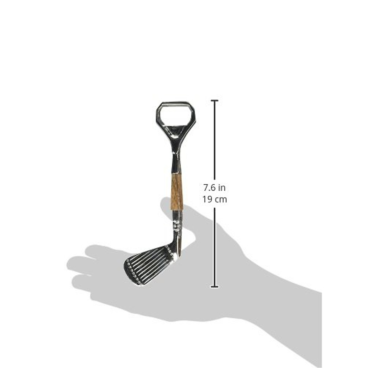 Two's Company Golf Club Bottle Opener in Plaid Gift Pouch