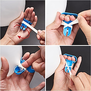 PartyWoo Balloon Arch Kit, 45 pcs Balloon Garland Kit, Balloon Arch Strip, Wall Hooks, Balloon Knotter, Balloon Decorating Strip, Balloon Garland Arch Kit, Balloon Arch Tape for Birthday Wedding