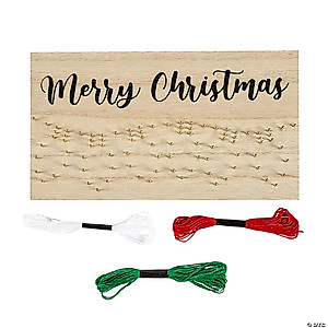 Christmas Lights String Art Craft