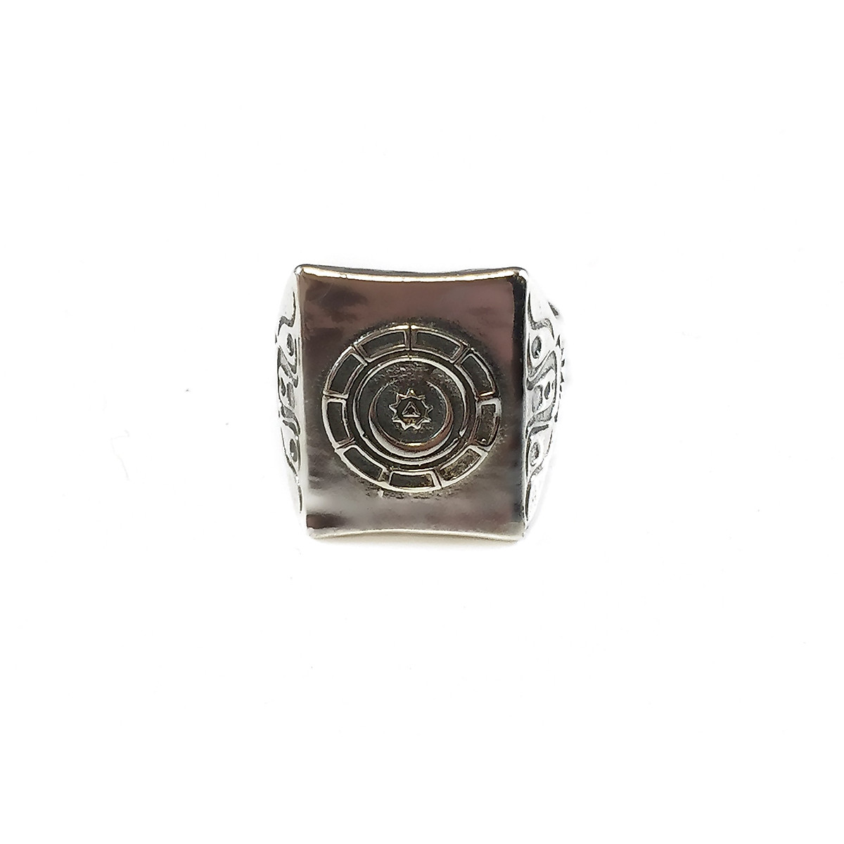 EZI ZINO Crop Circle Pewsey White Horse 2007 Mayan Code Sterling Silver 925 Ring (7)