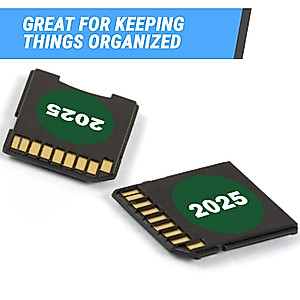 3 Pack of 900 Labels - 2025 Year Stickers, 0.75 inch Circle Dot, Color Coded Green 2025 Year Labels/Class of 2025 Stickers/Book Keeping/Office Organization Inventory