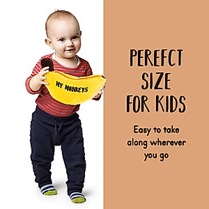 Talking Plush Monkeys Toy Set with Banana Carrier | Soft, Fluffy, and Great Gift for Babies and Toddlers