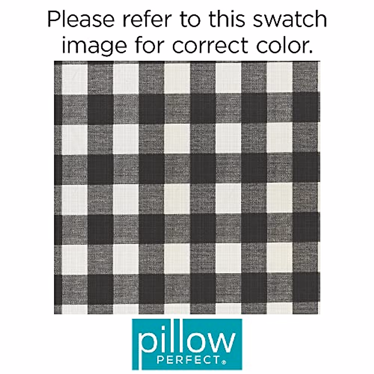 Pillow Perfect Outdoor/Indoor Anderson Matte Bench/Swing Cushion, 1 Count (Pack of 1), Black