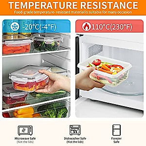 Feshory [68 Pack] Airtight Food Storage Containers with Leakproof Lids(34 Containers & 34 Lids), BPA FREE Plastic Meal Prep Containers Microwave Safe Lunch Containers Kitchen Organizers and Storage