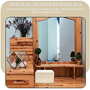 HEALLILY Mini Plastic Drawer Organizer Jewelry Box Display Case Storage Cabinet for DIY Crafts Office Supplies Fishing Tackle Earring Rings Necklaces Bracelets