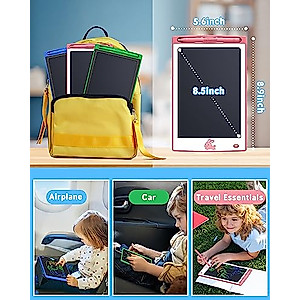 BAVEEL 3 Packs LCD Writing Tablets, 8.5 Inch Doodle Board Drawing Pad Toy Birthday Gift for 2 3 4 5 6 Years Old Boys Girls, Kids Toddler Colorful Erasable Reusable
