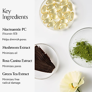 Bliss Niacinamide Disappearing Act Pore Serum | Reduces Pores & Smooths Skin | Infused with Vitamin B3 & Green Tea | Dermatologist Tested | Vegan & Cruelty-Free | 1 Fl Oz