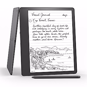 Introducing Kindle Scribe (64 GB), the first Kindle for reading and writing, with a 10.2” 300 ppi Paperwhite display, includes Premium Pen