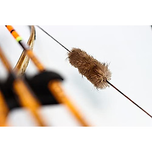 Shatterproof Archery Beaver Fur Bowstring Silencers Bow String Silencers for Recurve & Longbow