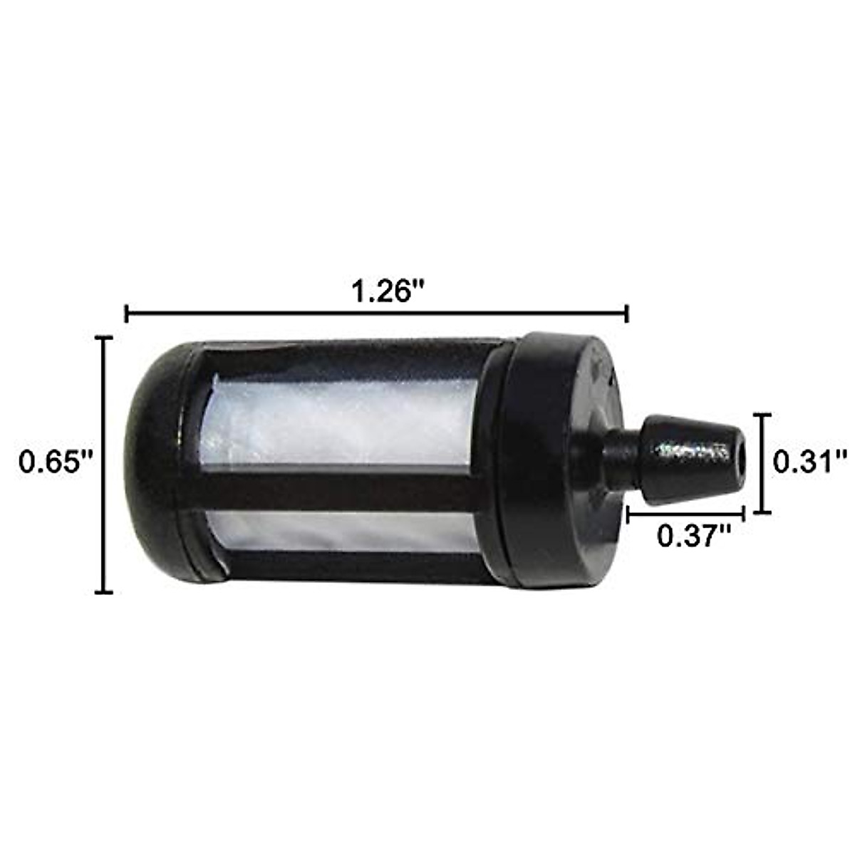 0000 350 3504 Fuel Filter for Stihl Chainsaw 020-026 036 044 MS200-280 MS380 TS700 TS800 Replace 0000 350 3515(10 Packs)