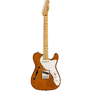 Squier Classic Vibe 60s Thinline Telecaster Electric Guitar, with 2-Year Warranty, Natural, Maple Fingerboard