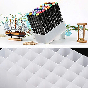40 Slots Marker Storage Tray Pen Holder Brush Pencil Rack Table Stand Organizer Multifunction Tool