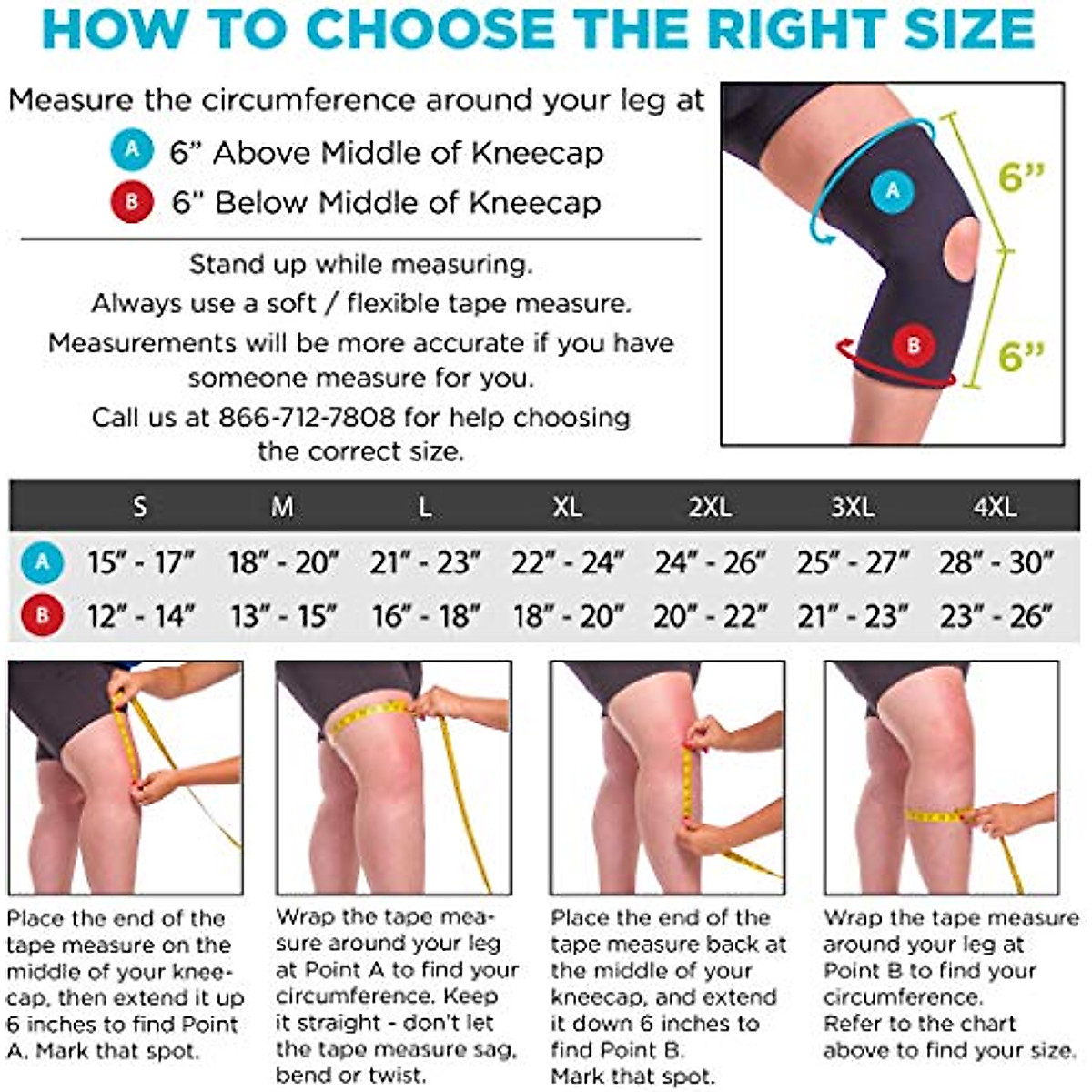 BraceAbility XXXXL Plus Size Open Patella/Open Back Neoprene Knee Sleeve | Water-Resistant Athletic Compression Knee Brace for Swimming, Wakeboarding, Scuba Diving, Surfing (4XL)