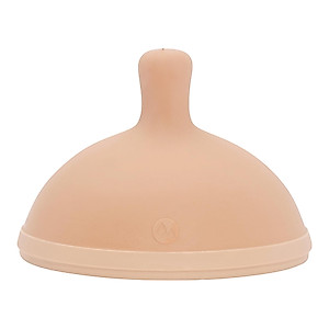 mimijumi Replacement Baby Bottle Nipples - Anti Colic Baby Bottles for Breastfeeding Babies - Medical-Grade Silicone Bottle Nipples - Newborns 0-6 Months and 6-18 Months (Lighter, Slow Flow FR1)