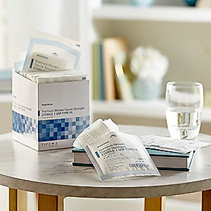 McKesson Premium Woven Gauze Sponges, Sterile, 12-Ply, USP Type VII, 100% Cotton, 3 in x 3 in, 2 Per Pack, 40 Packs, 80 Total