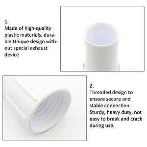 1-1/2 Inch Pool Vacuum Hose Cuff Replacement Swimming Pool Cuff Vacuum Hose Threaded Cuff pool hose rubber cuff for Spiral Wound Vacuum Hose Repair Hose Ends Connect Vacuum Skimmer Inlet Hole 2PCS