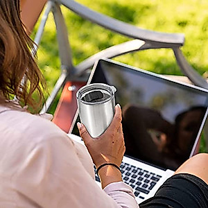 20 OZ Replacement Lid, 4 Pack 20OZ Tumbler Lid for Stainless Steel Tumbler Travel Mug Lids with Magnetic Slider Top Replacement Compatible with Yeti Rambler, Ozark Trail and More