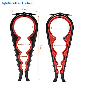 Jar Opener Bottle Opener and Ring Pull Can opener for Seniors, Arthritis Hands and Anyone with Low Strength, Arthritis Jar Openers Get Lids Off Easily