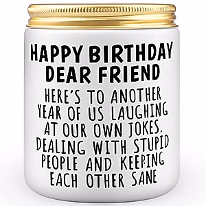 Birthday Gifts for Women Best Friends, Gifts for Friends Bestie, Friendship Gifts for Women Friends, Happy Birthday Gifts, Soy Wax Lavender Scent