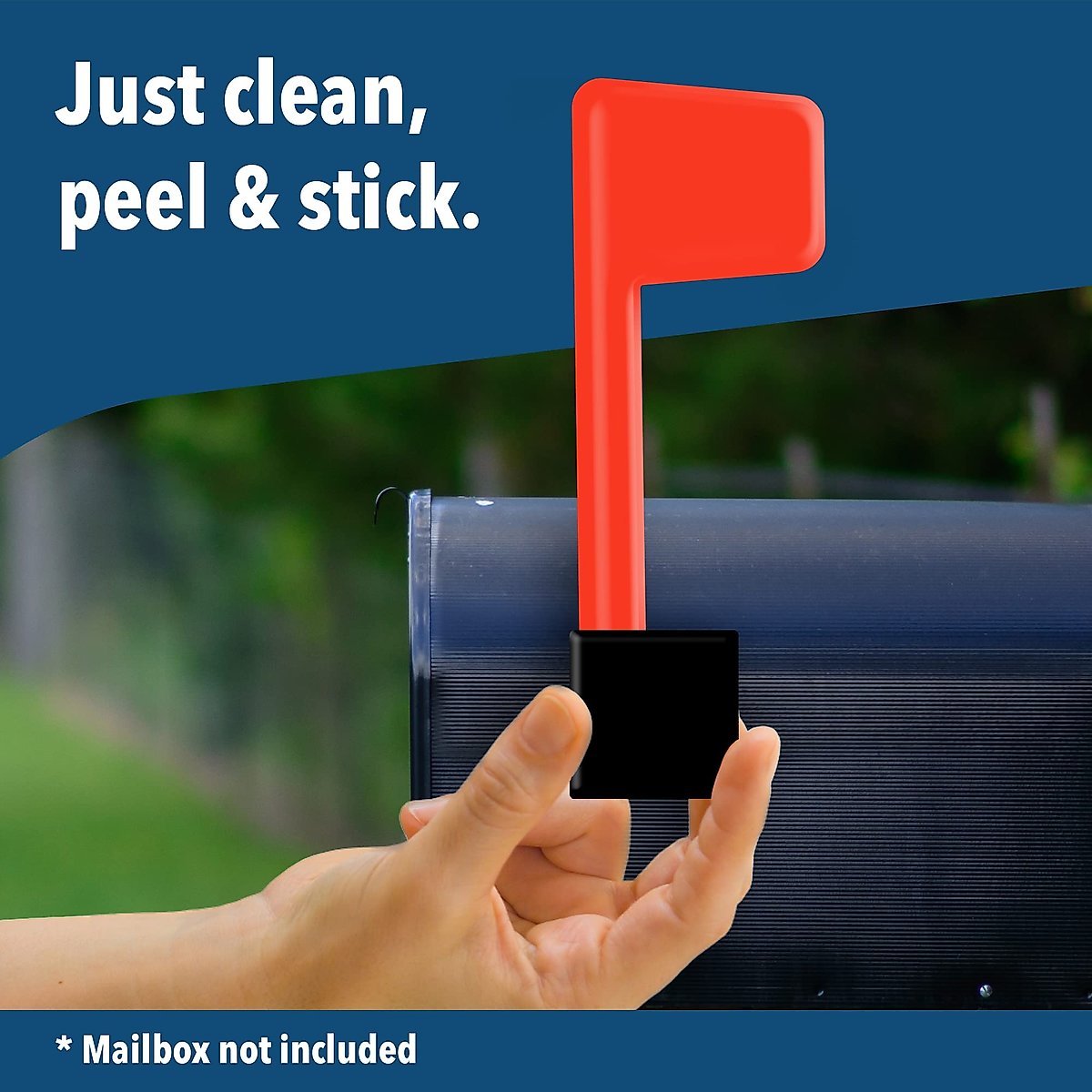 IMPRESA [2 Pack Red Mailbox Flag Replacement Kit - Rust-Proof Metal Replacement Flag for Mailbox - Peel & Stick Universal Mailbox Flag for Outgoing Mail - No Tools Required Mailbox Replacement Parts