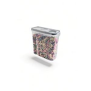 Airtight Food Storage Containers with Lids, Set of 4, Clear Plastic