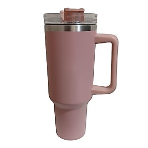 YANAT 40 oz Stainless Steel Tumbler with Handle - Premium Insulated Travel Mug for Hot & Cold Drinks - Spill-Proof Lid, BPA-Free - Coffee, Tea, and Outdoor Adventures - Best Large Thermos Cup