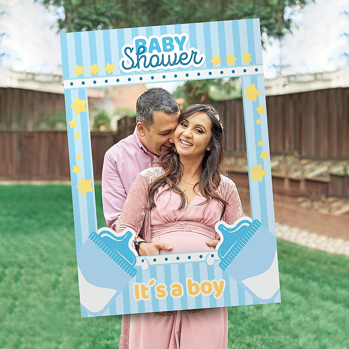 BannerBuzz Custom and Standard Selfie Frames, 890 GSM 5mm Non-Reflective Corflute Material, 600 DPI Direct UV Printing on Substrate, for Parties Photo Booth Events (Theme 2, 36" x 48")