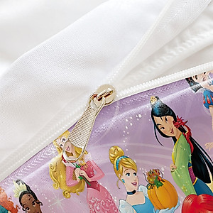 LHASA Cartoon Princess Series Duvet Cover 3 Piece bed set, room personality bedding decor for teens kids (02,Queen 90x90in + 20x30in)