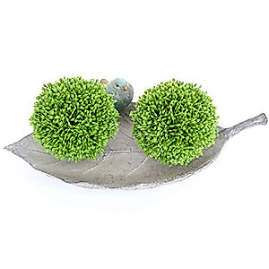 CIR OASES 3.5 Inch Decorative Balls Artificial Green Plant Decorative Balls, Bowl Filler Greenery Balls,Set of 3 …