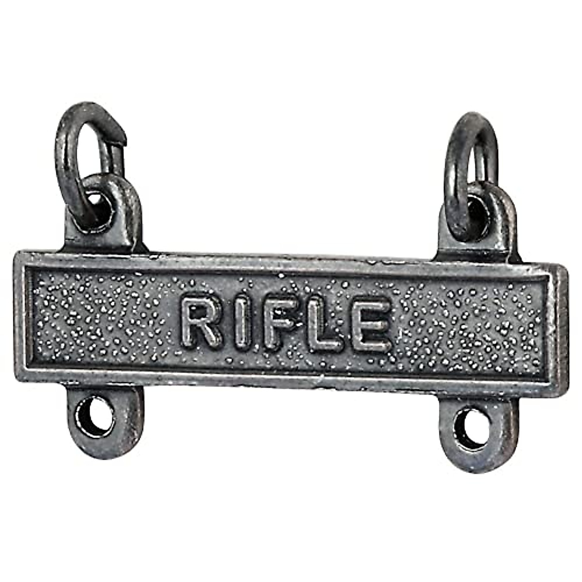 US Army Rifle Qualification Bar Silver Oxide