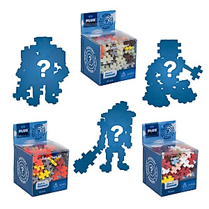 PLUS PLUS – Set of 3 Mystery Makers – Series 1, Bundle 1 – Construction Building STEM | STEAM Toy, Interlocking Mini Puzzle Blocks for Kids