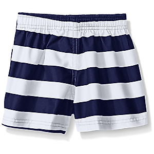 Kanu Surf Boys Quick Dry UPF 50+ Infant & Baby Trunks, Troy Navy/White, 12 Months