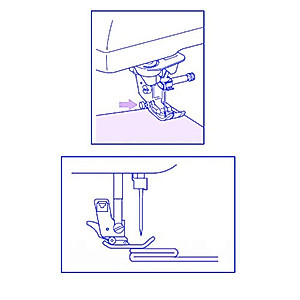 DREAMSTITCH Zig Zag Presser Foot (J) for All Low Shank Brother, Babylock, Janome, Simplicity, Singer Sewing Machine